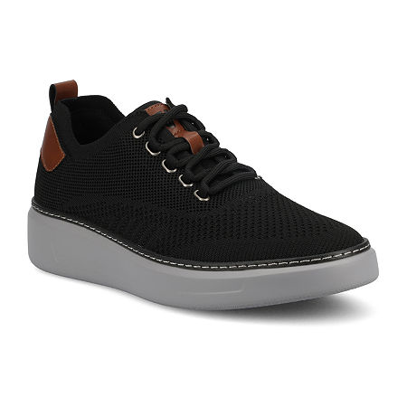 Vance Co. Mens Norris Comfort Casual Knit Sneakers - Black