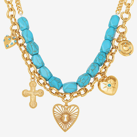 Click here for JS Jessica Simpson Gold Tone Womens Turquoise Turq... prices