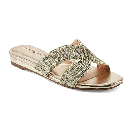 Click here for Easy Spirit Womens Calera Flat Slip-On Sandals - G... prices