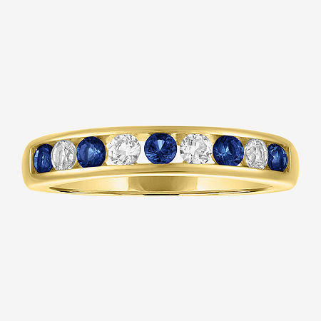Click here for Gemstone 14K Gold Over Silver Sterling Silver Band... prices