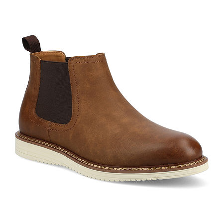Click here for Vance Co. Mens Salter Comfort Chelsea Boot - Walnu... prices