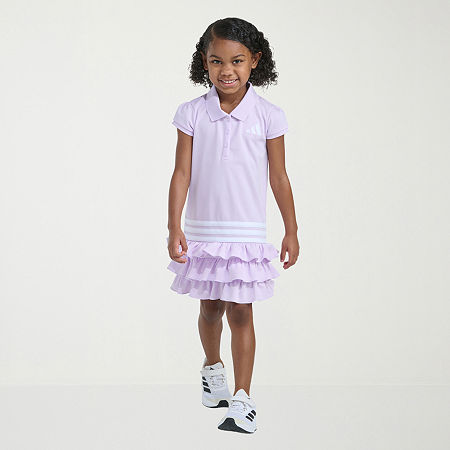 Click here for adidas Girls 2T-6X Ribbed Polo Collar Dress - Ice... prices