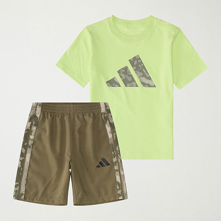 Click here for adidas Boys 2T-7 Short-Sleeve T-Shirt and Shorts... prices