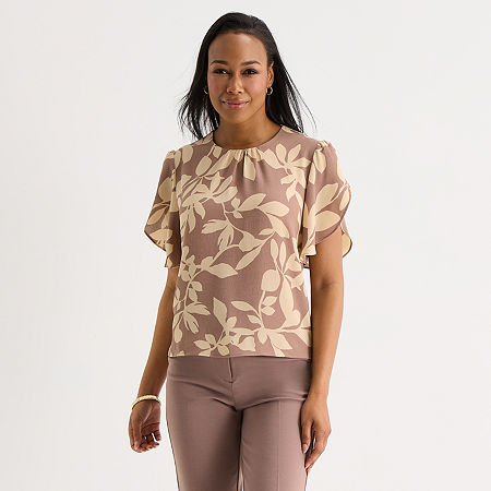 Click here for Liz Claiborne Womens Tall Short Sleeve Blouse  Lar... prices