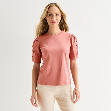 Click here for Liz Claiborne Womens Tall Crew Neck Elbow Sleeve B... prices