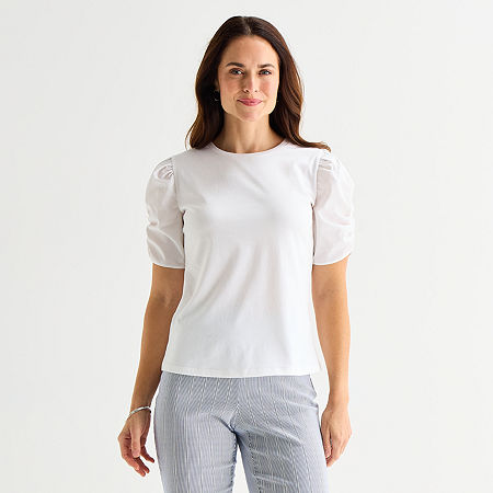 Click here for Liz Claiborne Womens Tall Crew Neck Elbow Sleeve B... prices