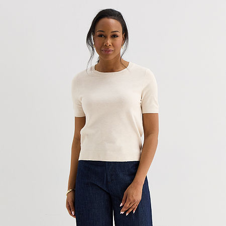 Click here for Liz Claiborne Tall Womens Crew Neck Short Sleeve P... prices