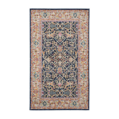 Safavieh Madison Collection Reno Oriental Area Rug, Color: Navy Cream ...