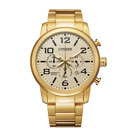Click here for Citizen Quartz Mens Chronograph Gold Tone Stainles... prices