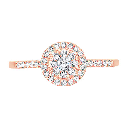 Click here for Womens 1/3 CT. T.W. Natural White Diamond 10K Rose... prices