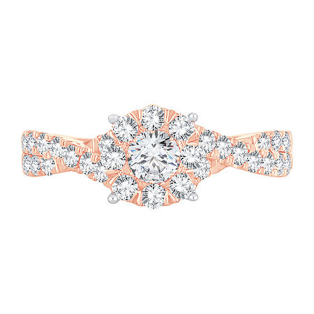 Click here for Womens 1 CT. T.W. Natural Diamond 14K Rose Gold Ro... prices
