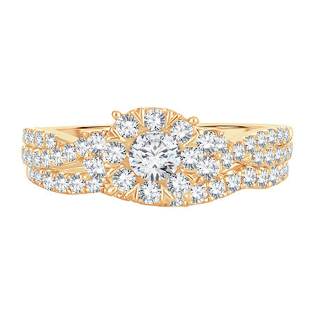 Click here for Womens 1 CT. T.W. Natural White Diamond 14K Gold R... prices