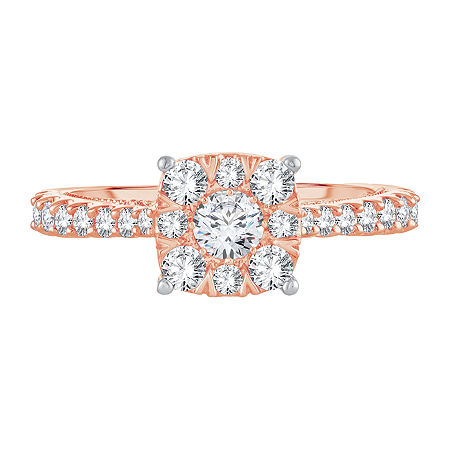 Click here for Womens 1 CT. T.W. Natural White Diamond 14K Rose G... prices