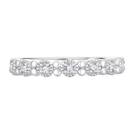 Click here for Womens 1/10 CT. T.W. Natural White Diamond 10K Whi... prices