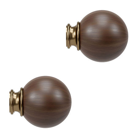 Click here for Umbra Mix & Match Walnut Ball 2-pc. Finials  One S... prices