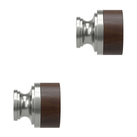 Click here for Umbra Mix & Match Wood Cap 2-pc. Finials  One Size... prices