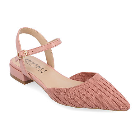 Click here for Journee Collection Womens Ansley Knit Flats - Blus... prices