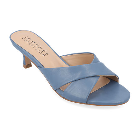 Click here for Journee Collection Berkly Womens Round Open Toe Ki... prices