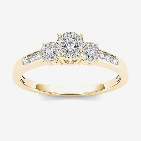 Click here for 1/3 CT.T.W. Natural Diamond 10K Yellow Gold Engage... prices