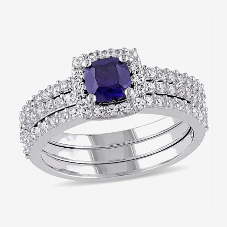 Click here for Modern Bride Gemstone Womens Lab Created Blue Sapp... prices