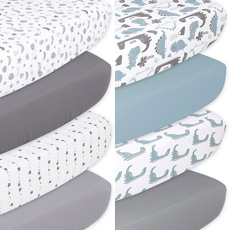 Click here for The Peanutshell 8-pc. Crib Sheet  One Size  Gray prices