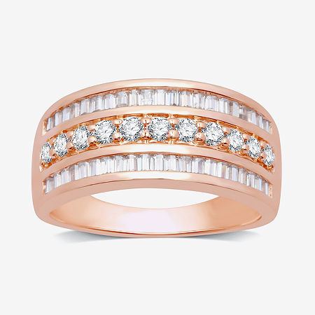 Click here for Womens 1 CT. T.W. Natural White Diamond 10K Rose G... prices