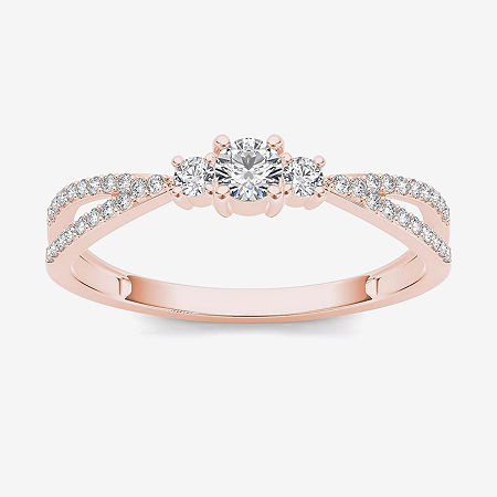 Click here for 1/4 CT.T.W. Natural Diamond 10K Rose Gold 3-Stone... prices