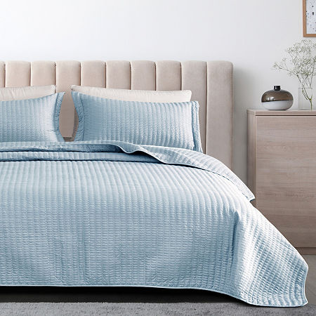 Click here for Linery Detailed Channel Stitch Reversible Quilt Se... prices