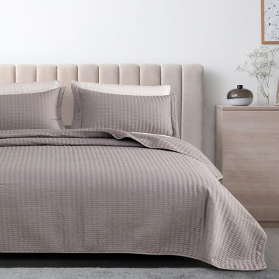 Linery Detailed Channel Stitch Reversible Quilt Set EC700049 - JCPenney