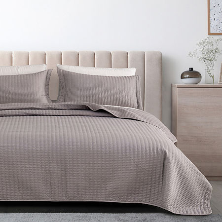 Click here for Linery Detailed Channel Stitch Reversible Quilt Se... prices