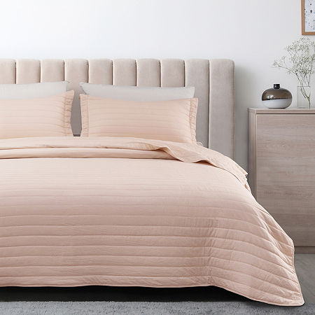 Click here for Linery Channel Stitch Reversible Quilt Set  One Si... prices
