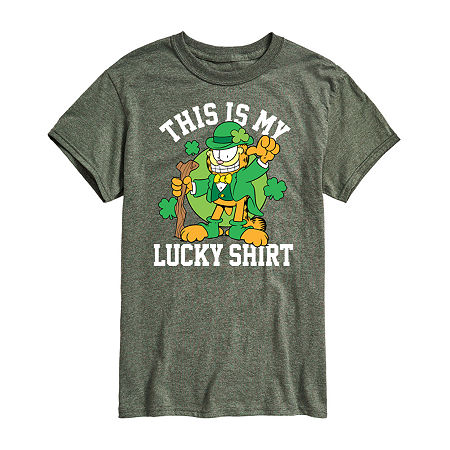 Click here for Mens Short Sleeve St. Patricks Day Garfield Graphi... prices