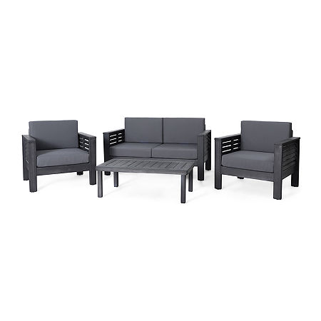 Click here for Louver 4-pc. Conversation Set  One Size  Gray prices