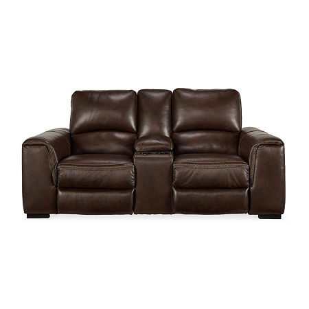 Click here for Alessandro Dual Power Leather Reclining Loveseat w... prices