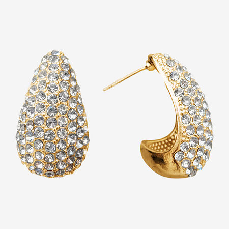 Click here for Bijoux Bar Gold Tone Womens Crystal Drop Earrings... prices