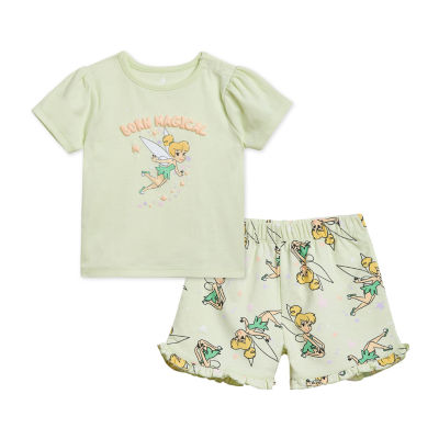 Tinkerbell Baby Girls 2-pc. Tinker Bell Short Set, Color: Green - JCPenney