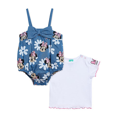 Click here for Disney Baby Girls 2-pc. Minnie Mouse Shortall Set... prices