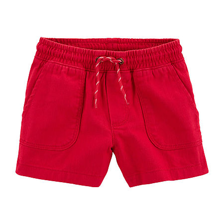 Carters Toddler Boys Pull-On Cotton Shorts - Red
