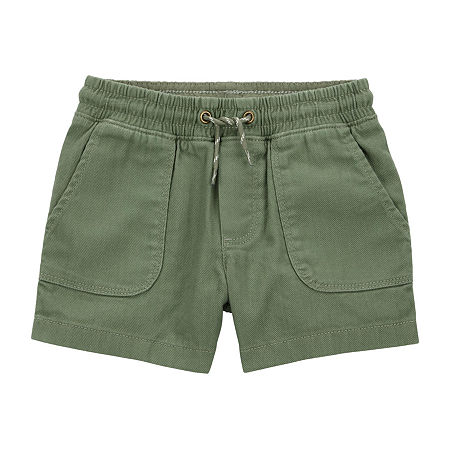 Carters Toddler Boys Pull-On Cotton Shorts - Green