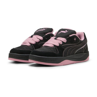PUMA Park Luna Satin Princess Womens Sneakers, Color: Black Poised Pink ...