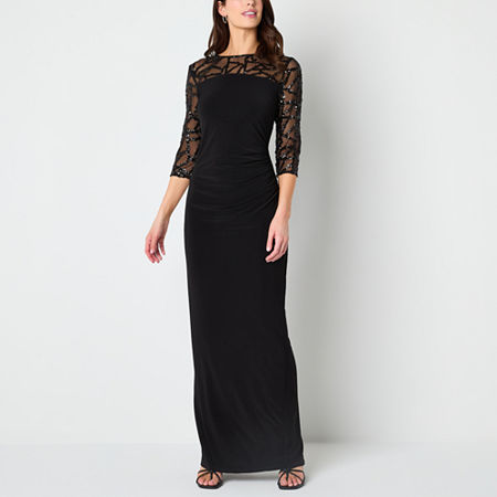 Click here for Brianna Milay Womens Sequin 3/4 Sleeve Evening Gow... prices