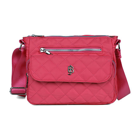 Click here for Julia Buxton Nylon Quilted Organizer Crossbody Bag... prices