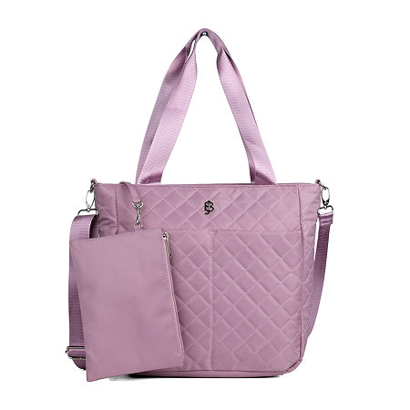 Click here for Julia Buxton Quilted Nylon With Wristlet Tote Bag... prices