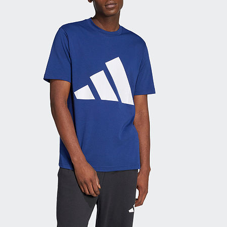 Click here for adidas Mens 3 Bar Logo Graphic Cotton T-Shirt - Dk... prices