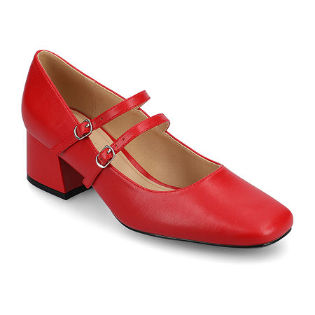 Click here for Journee Collection Nally Womens Square Block Heel... prices