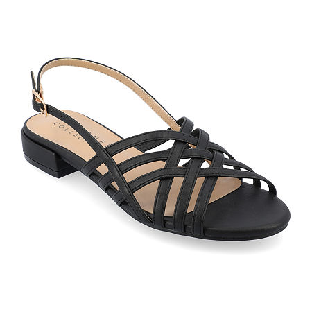 Click here for Journee Collection Womens Cassandra Woven Slingbac... prices