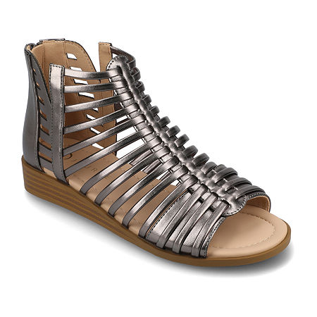 Click here for Journee Collection Womens Delilah Gladiator Sliver... prices