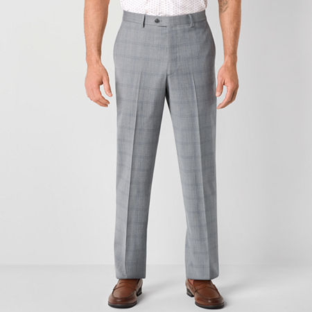 Click here for Stafford Mens Plaid Classic Fit Flat Front Suit Pa... prices