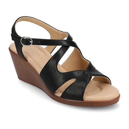 Click here for Journee Collection Womens Kedzie2 Strappy Wedge Sa... prices