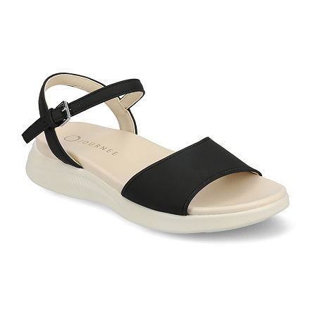 Journee Collection Womens Jaylee Comfort Footbed Sandals - Black